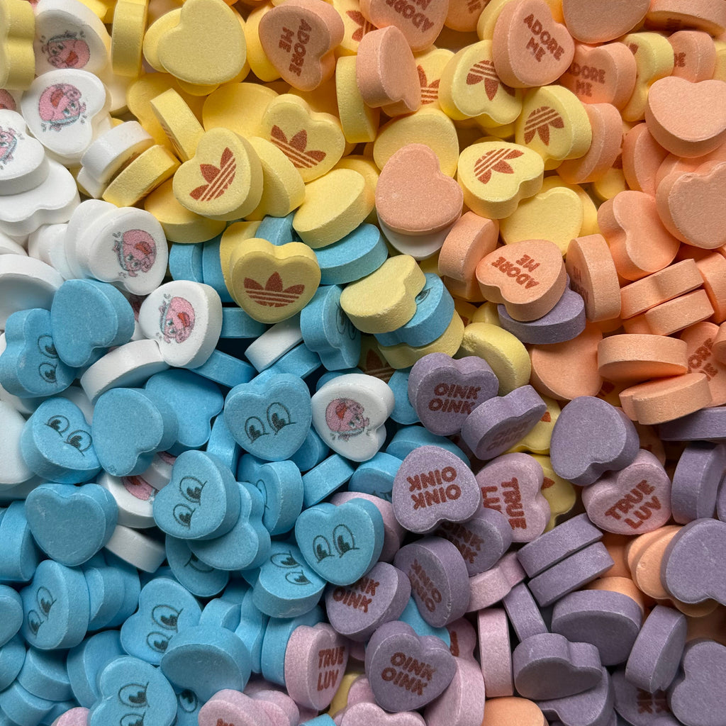 Custom Candy Conversation Hearts in Branded Valentines Boxes (250 Boxe ...