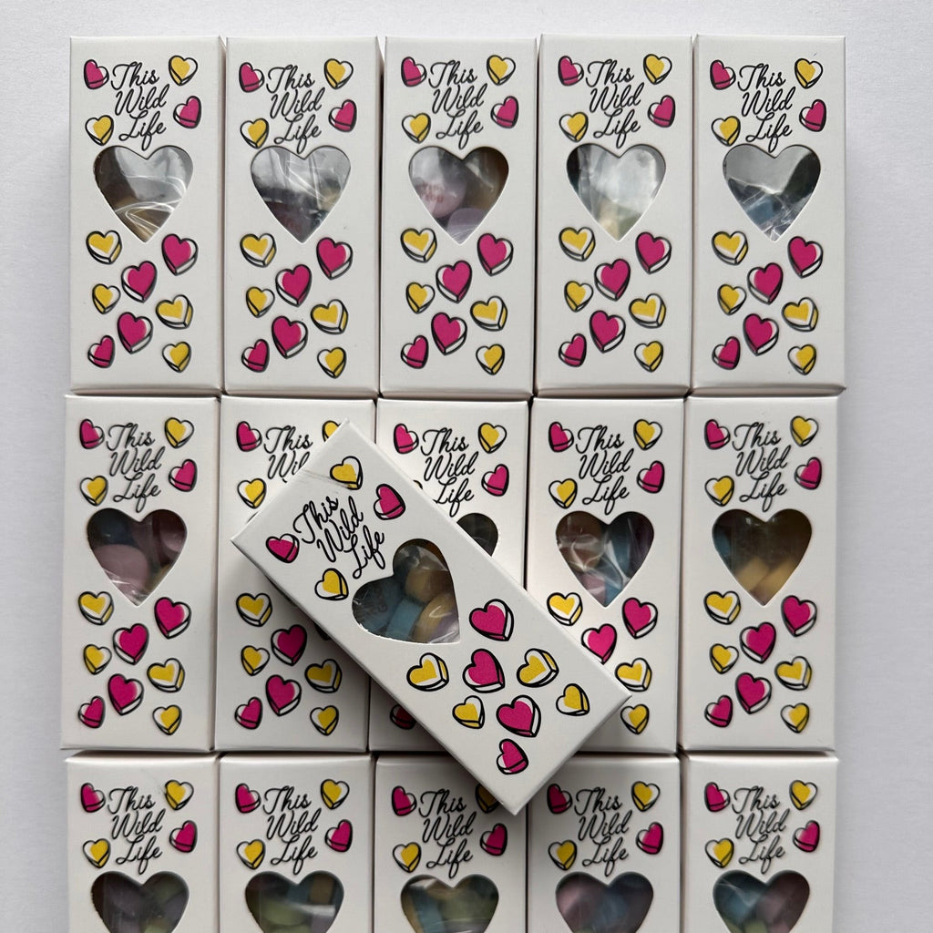 Custom Candy Conversation Hearts in Branded Valentines Boxes (250 Boxe ...