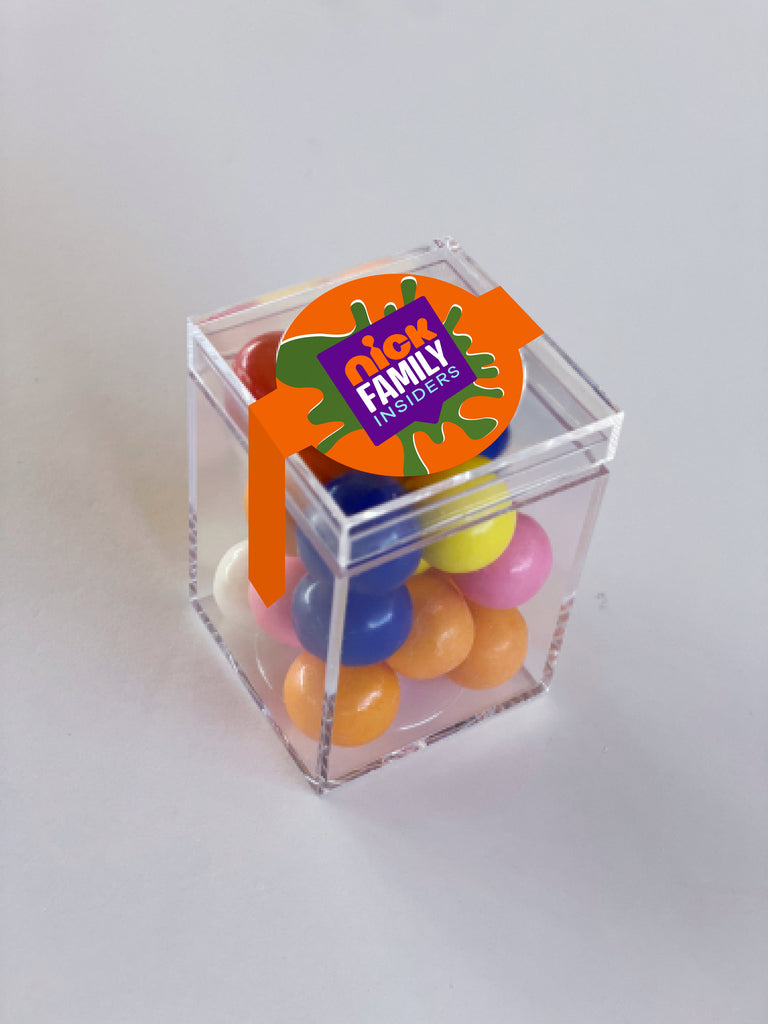 Branded Gum Ball Cubes with Personalized Labels – MyCustomCandy