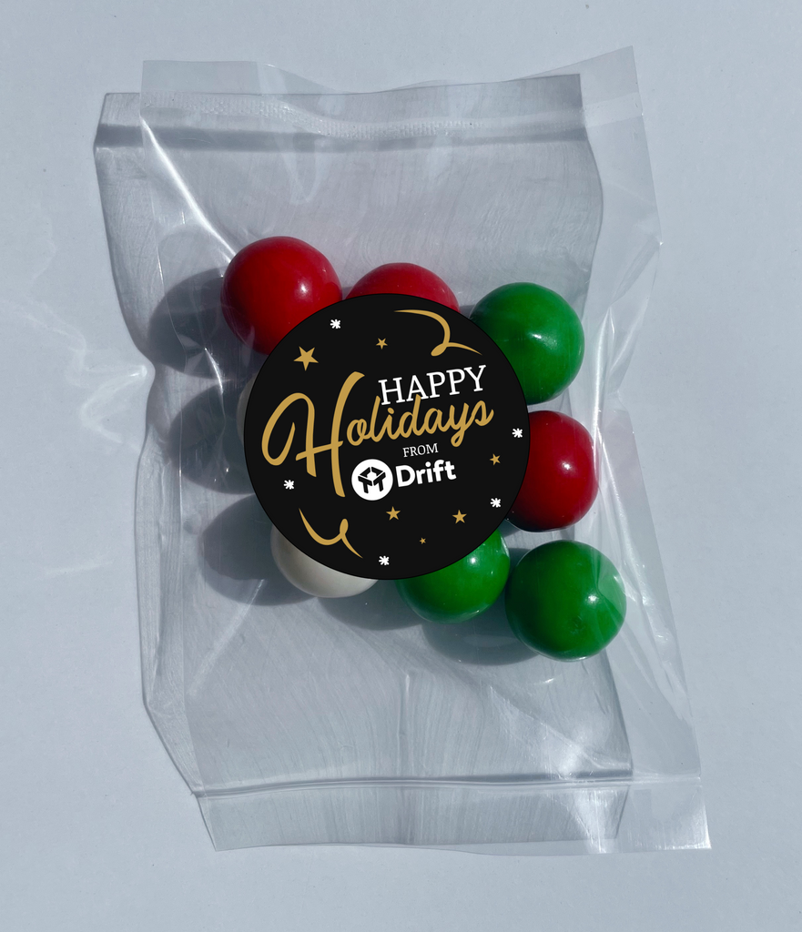 Branded Holiday/Christmas Candy Bags with Personalized Labels ...